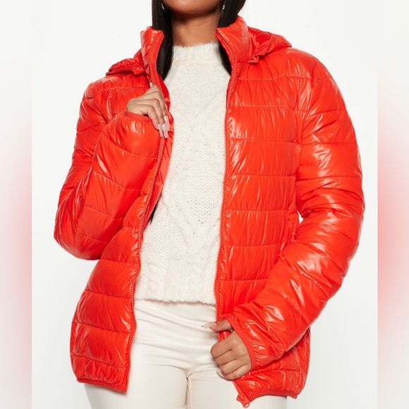 Jackets & Coats | New Orange Puffer Jacket | Poshmark